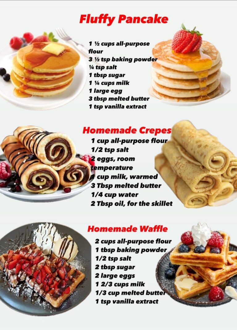 The Ultimate Breakfast Trio: Pancakes, Crêpes & Waffles! - Recipes4home